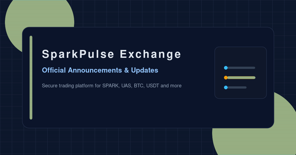 SparkPulse Exchange - Buy UAS, Bitcoin & Crypto | Asset-Backed Trading ...